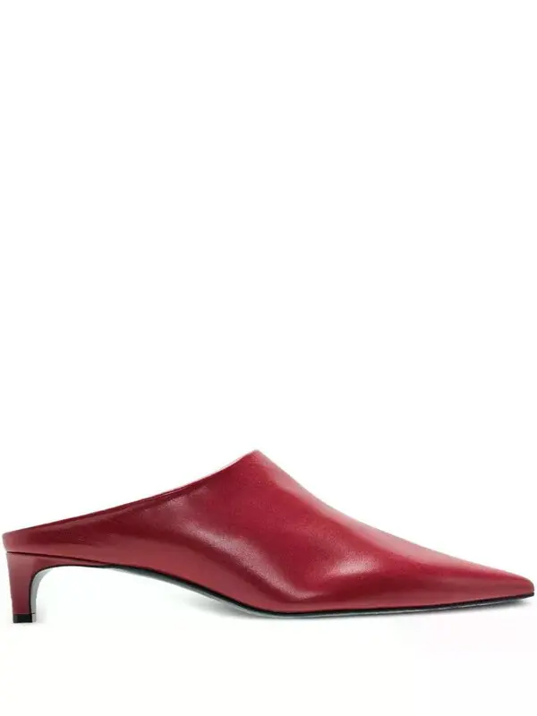 JIL SANDER Pointed-toe Leather Mules