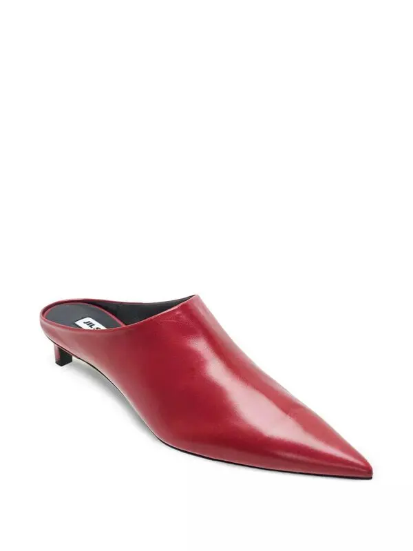 JIL SANDER Pointed-toe Leather Mules