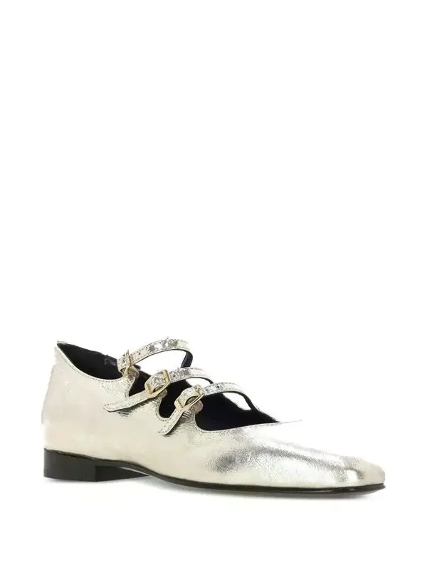 CAREL Buckle-embellished Leather Sandals