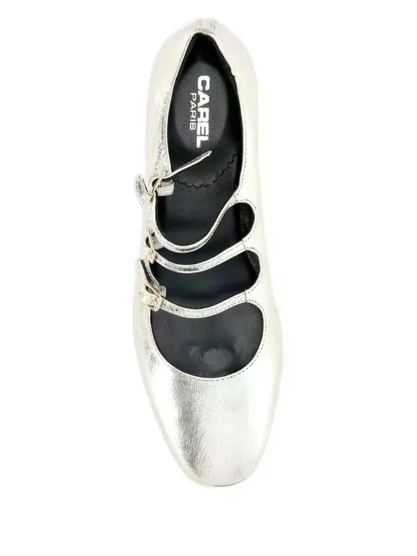 CAREL Buckle-embellished Leather Sandals