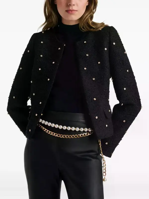 WEILL Tweed Rhinestone Jacket