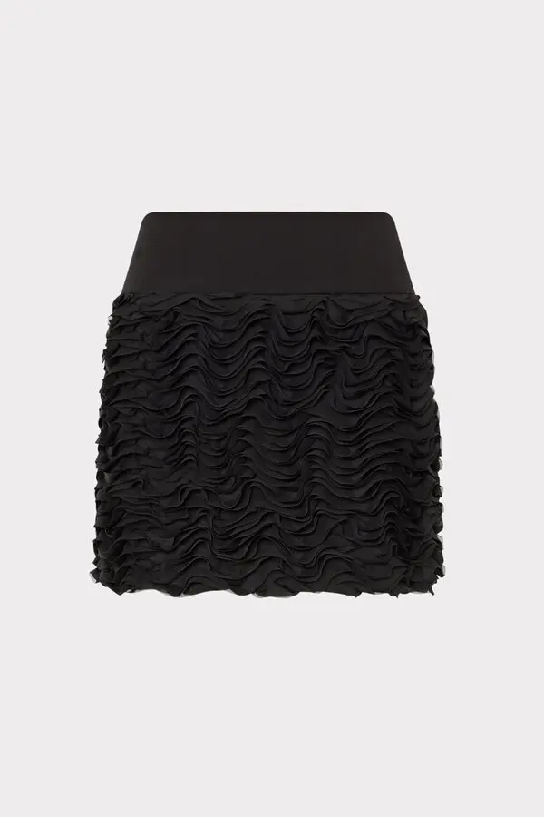 MILLY Ruffle Mini Skirt