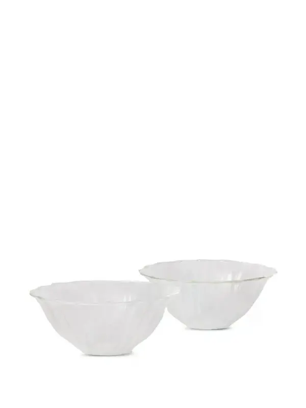 SOPHIE LOU JACOBSEN Le Verre Bonbon Glass Bowl Set - Neutrals