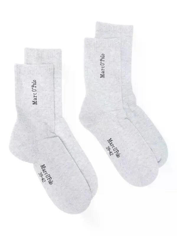 Marc O'polo Logo Socks - Grey