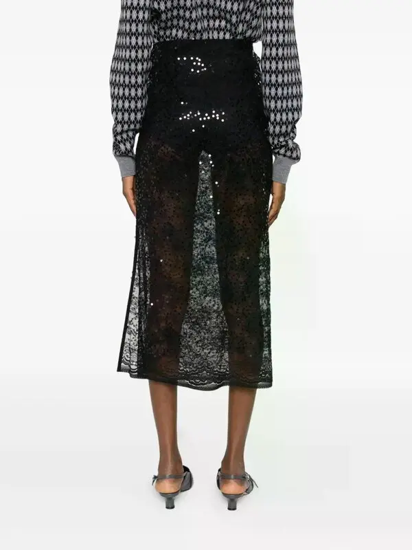 Patrizia Pepe Sequin Lace Midi Skirt