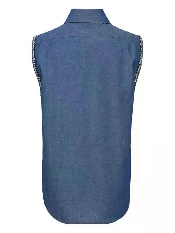 N°21 Crystal-embellished Sleeveless Top