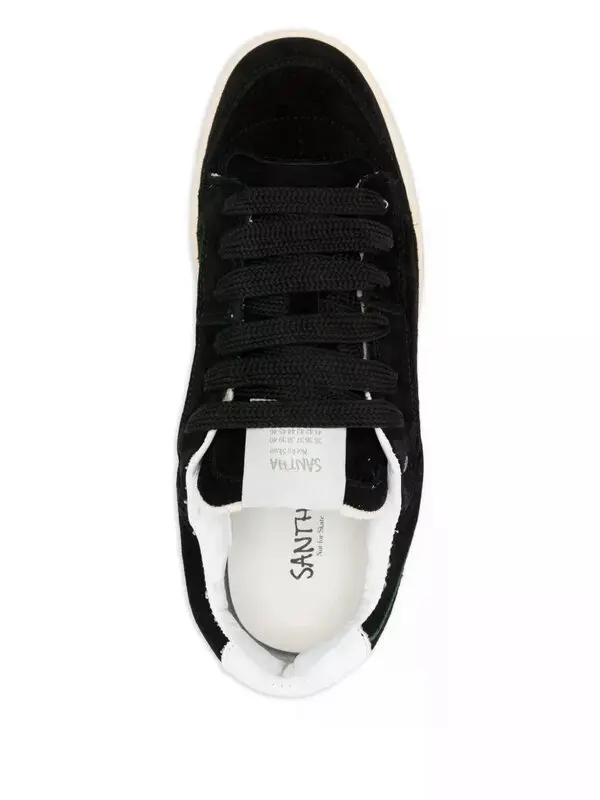 SANTHA Rose-embroidered Sneakers