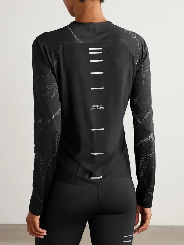 On Lumos Performance Printed Recycled-jersey Top