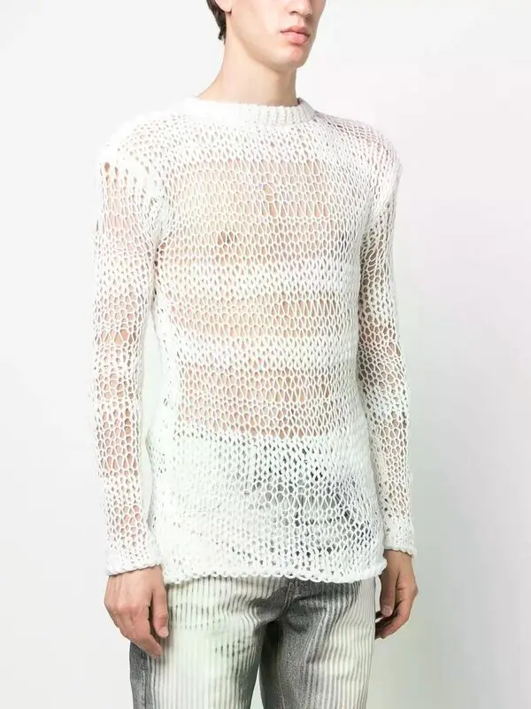 HELIOT EMIL Open-knit Crew-neck Jumper
