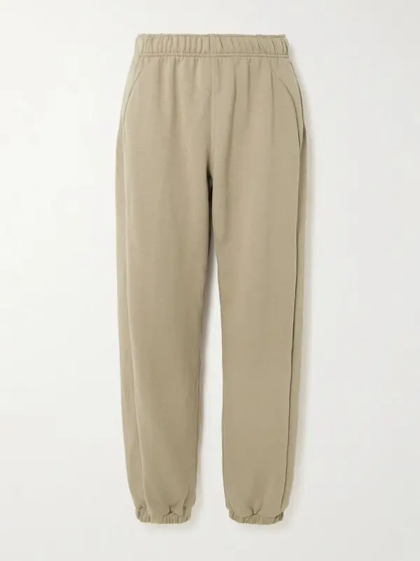 Lululemon Scuba Mid-rise Cotton-blend Jersey Track Pants - Neutrals