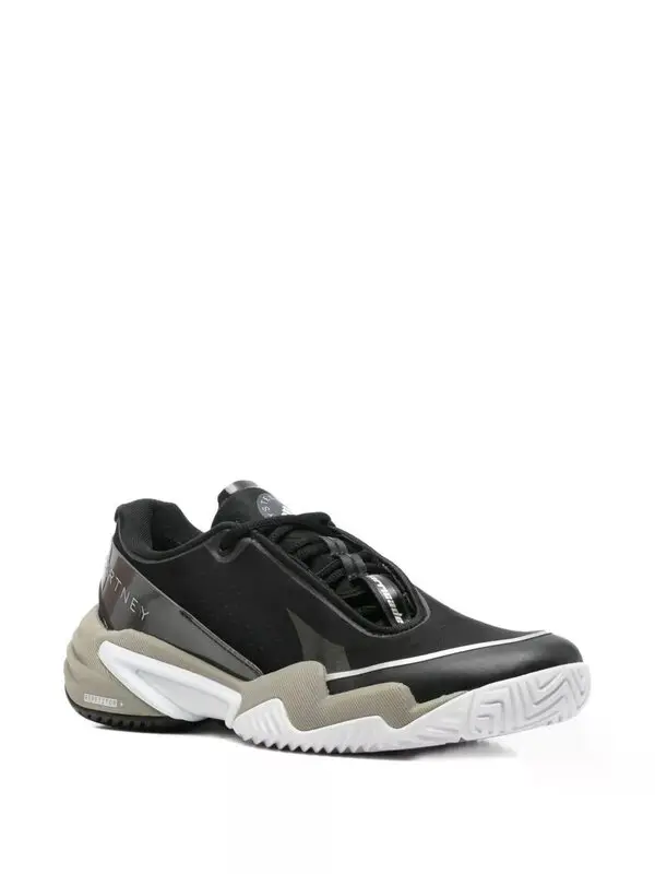 Adidas By Stella McCartney Barricade Leather Sneakers - Black