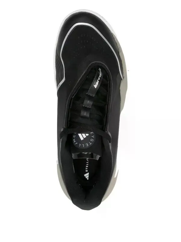 Adidas By Stella McCartney Barricade Leather Sneakers - Black