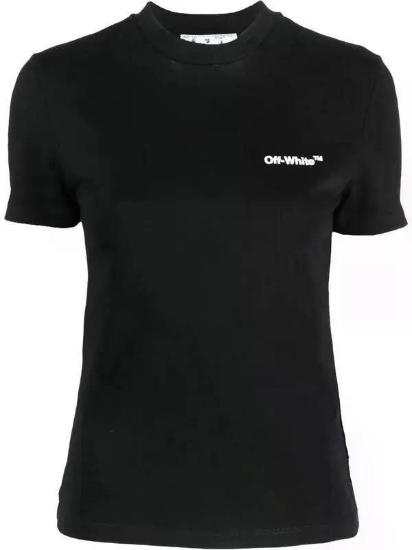 Off-White Helvetica Logo-print T-shirt