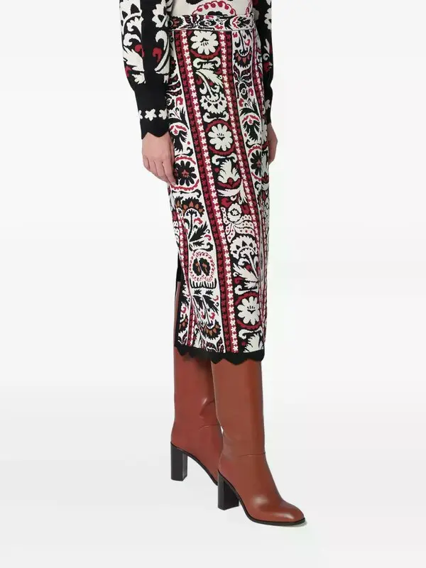 Farm Rio Tapestry Straight Skirt
