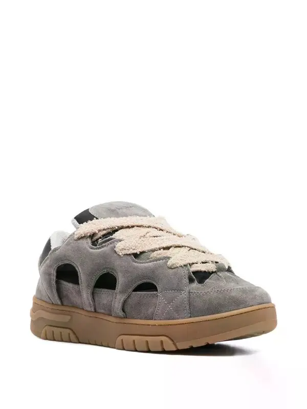 SANTHA Cut-out Sneakers - Grey