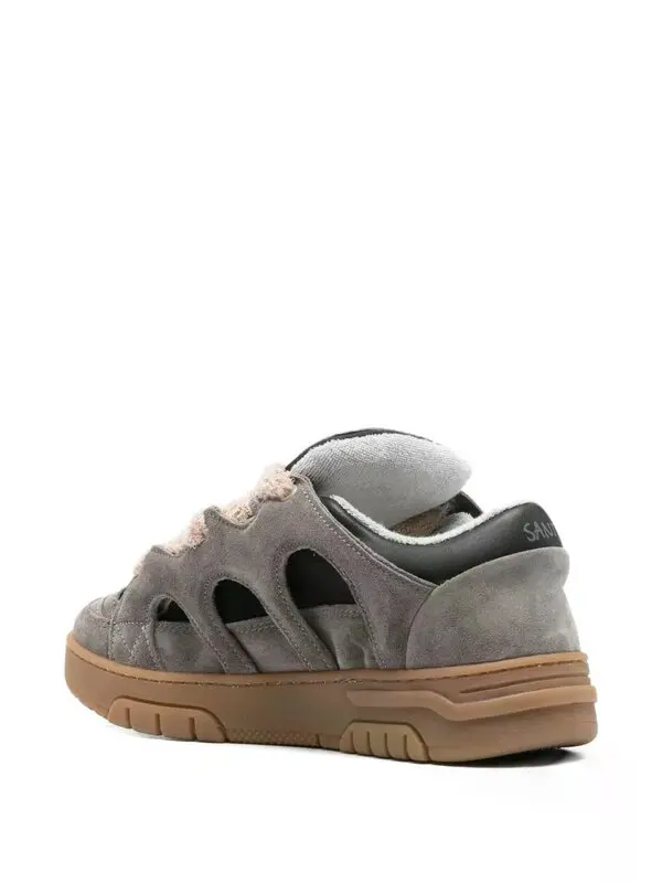 SANTHA Cut-out Sneakers - Grey