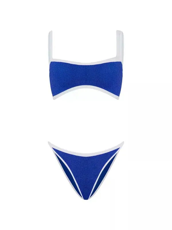 Hunza G Tyler Contrast-trim Bikini - Blue
