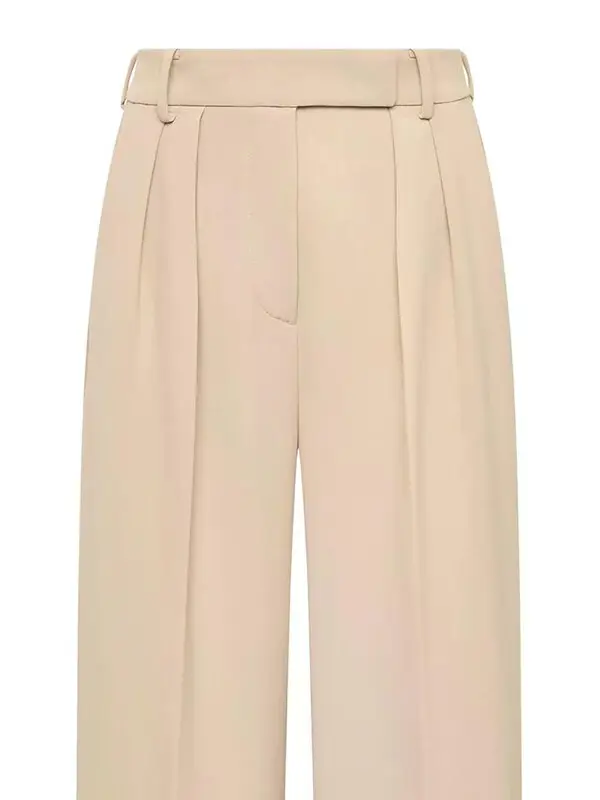 Malìparmi Pleated Straight-leg Trousers - Neutrals