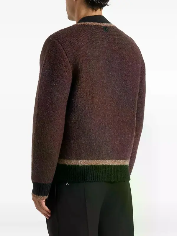 Manière De Voir Contrast-detail Knit Cardigan