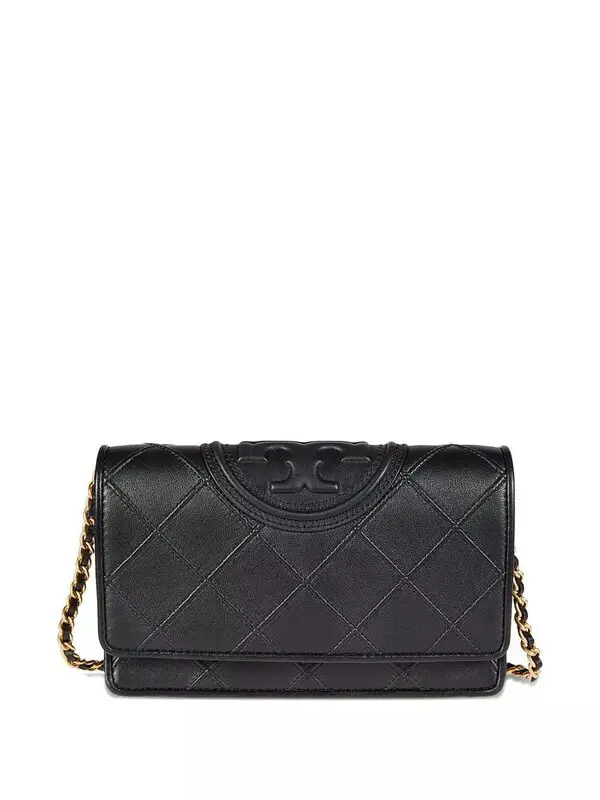 Tory Burch Fleming Soft Quilted Chain Bag - Black