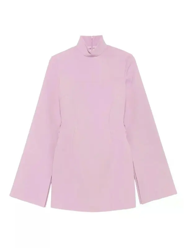 Solace London Funnel-neck Mini Dress - Pink