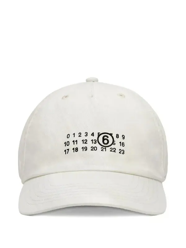 MAISON MARGIELA Numbers Baseball Hat - White