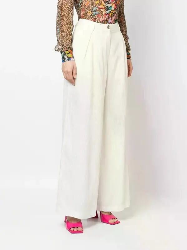 BLUGIRL Pinstriped Wide-leg Trousers