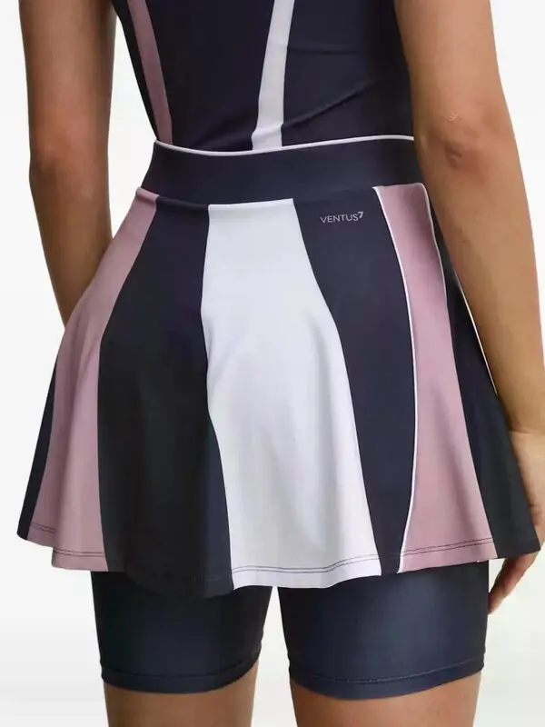 EA7 Colourblock Panelled Mini Skirt