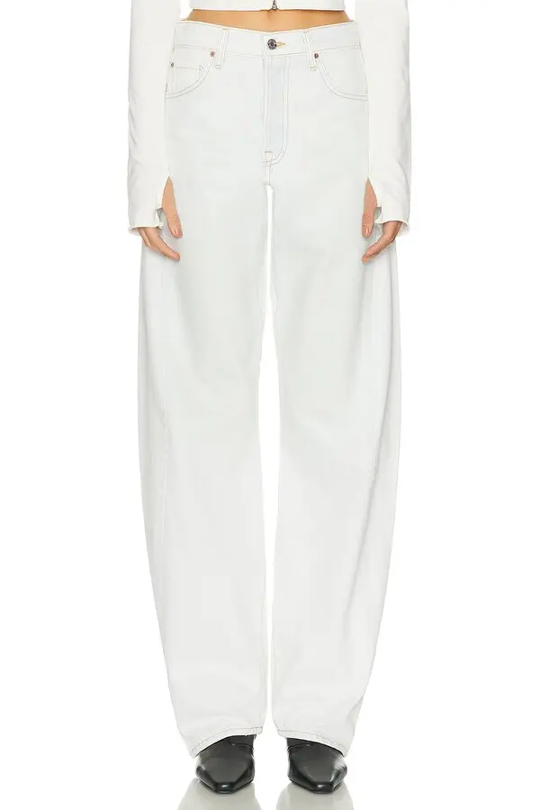 GRLFRND Noa Engineer Jeans - White Cloud