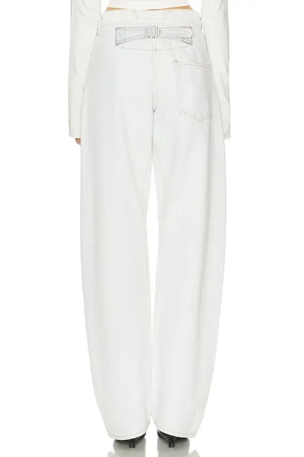 GRLFRND Noa Engineer Jeans - White Cloud