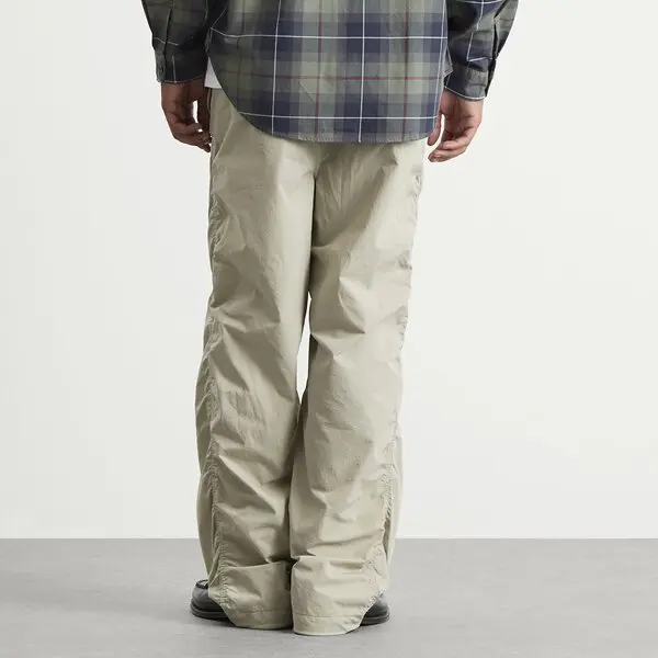 BEAMS Puckering Easy Trousers - Taupe