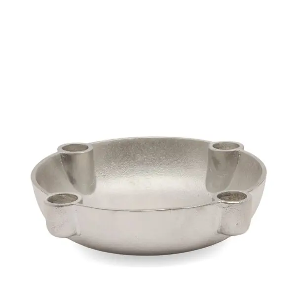 FERM LIVING Bowl Candle Holder Medium - Aluminium