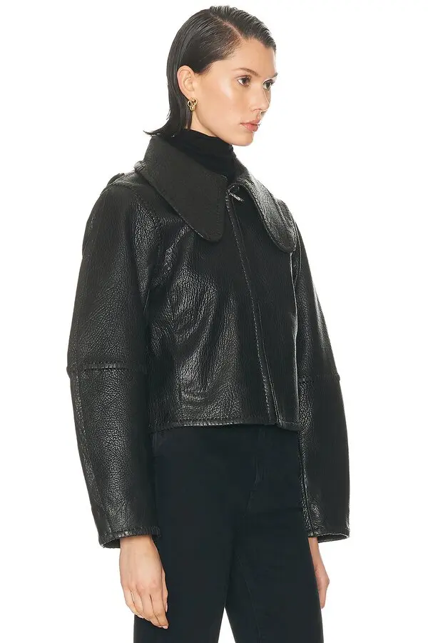 BY MALENE BIRGER Rowani Leather Jacket - Black