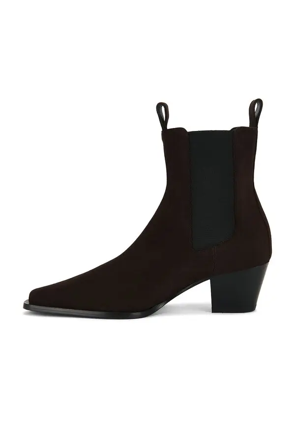 TOTEME Suede City Boots - Bark