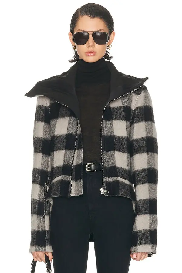 Rick Owens Exploder Jacket - Black Plaid
