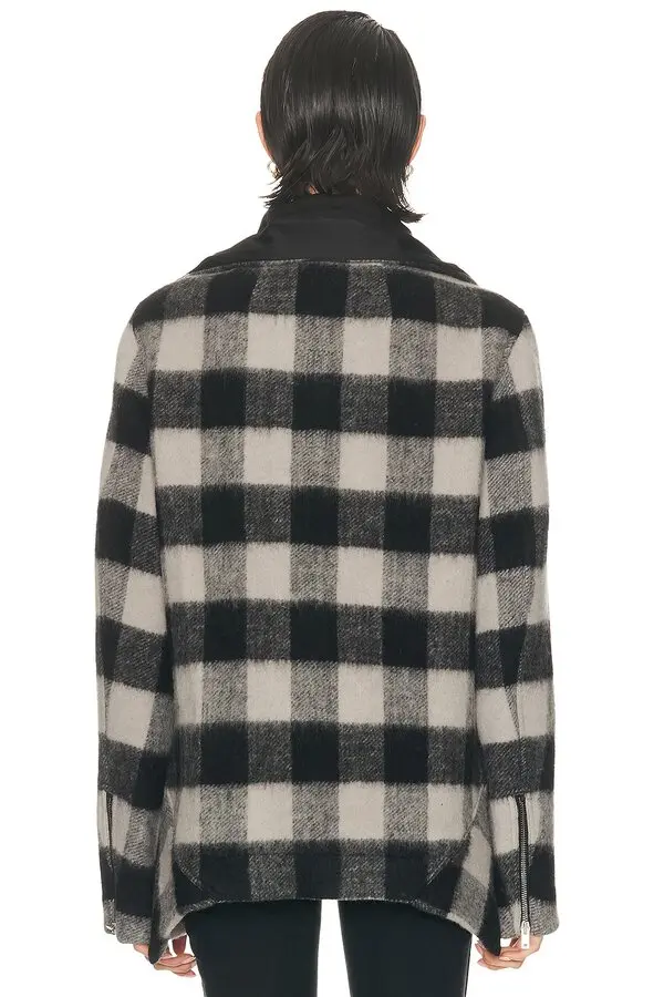 Rick Owens Exploder Jacket - Black Plaid