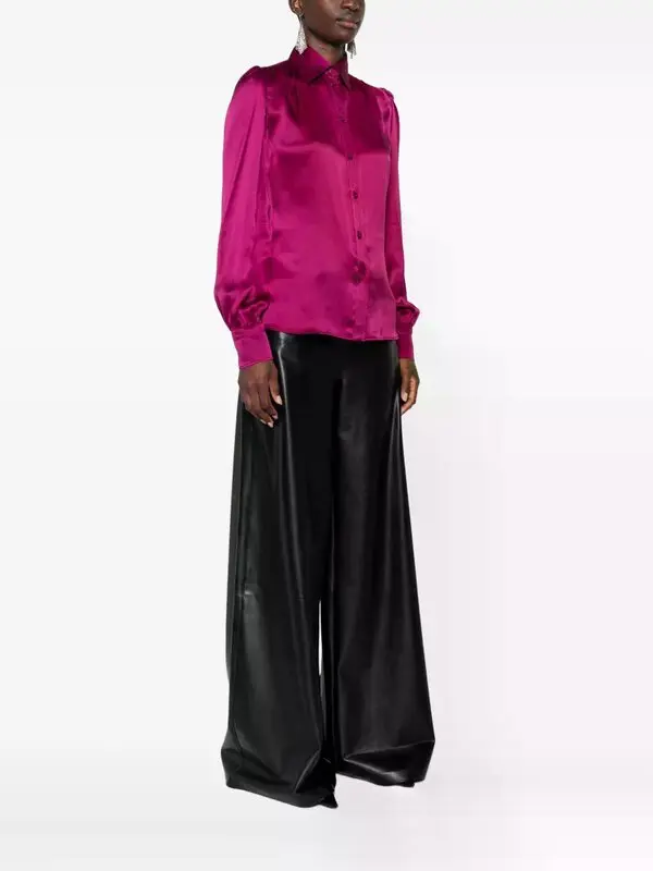 Balenciaga Long-sleeved Silk Shirt