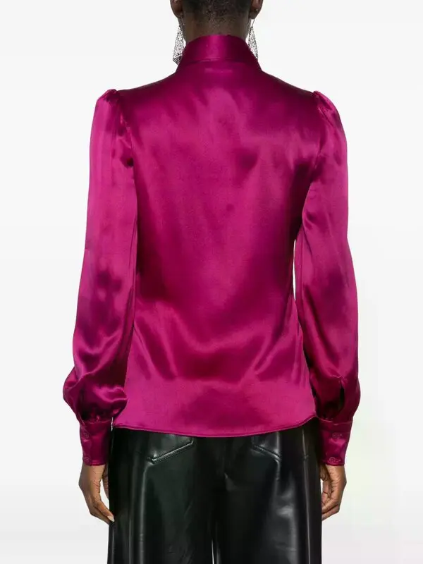 Balenciaga Long-sleeved Silk Shirt