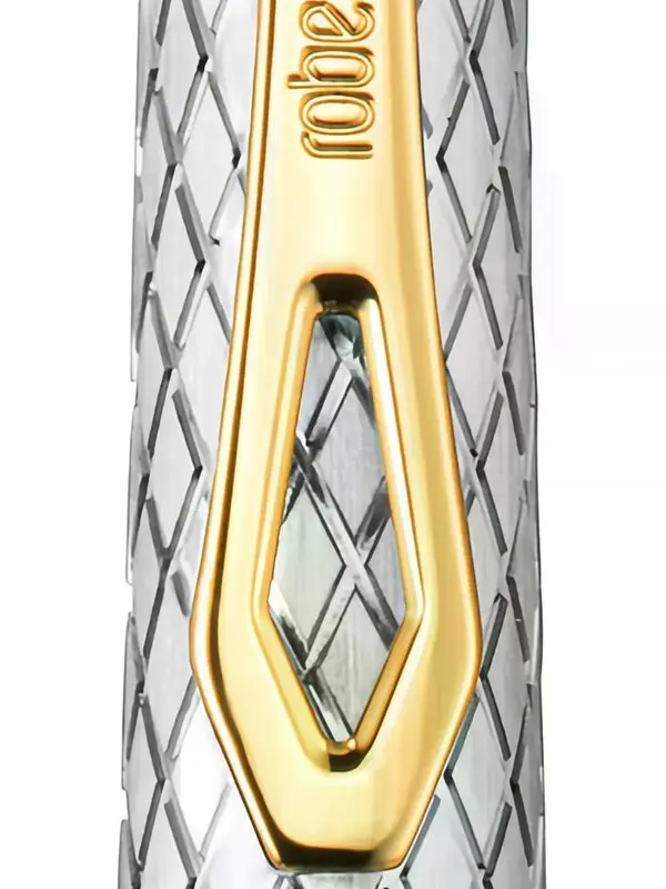 Roberto Cavalli Diamond-pattern Pen - Silver