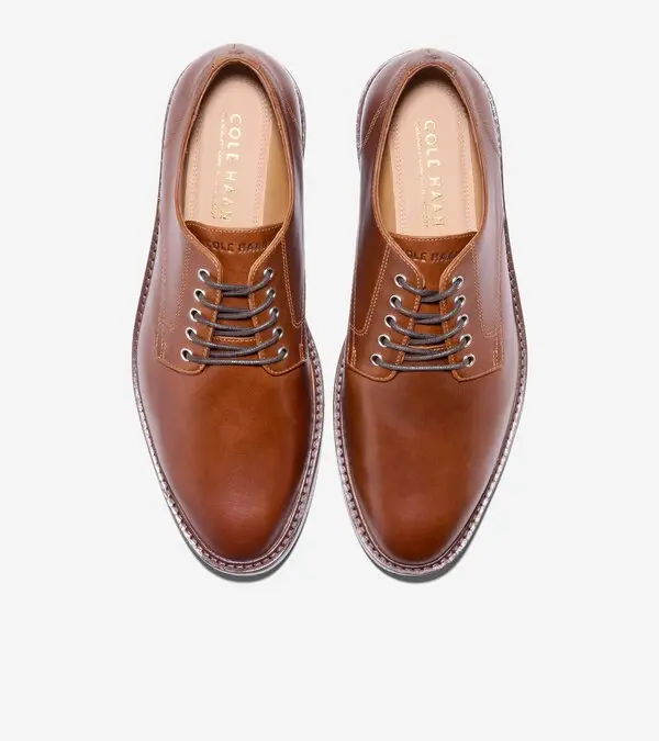 Cole Haan Judson Grand Plain Toe Oxfords - British Tan-dark Natural
