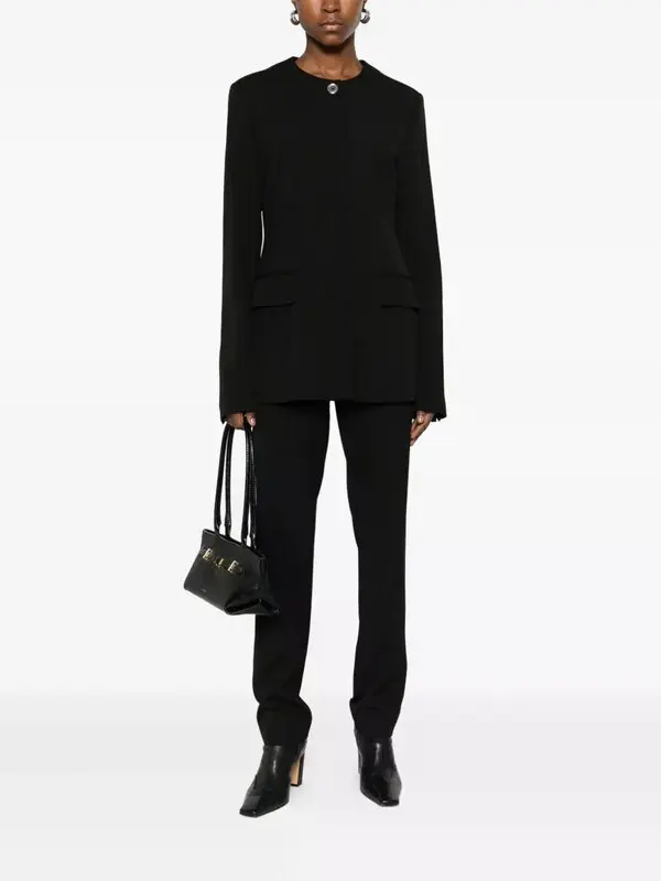 TOTEME Low-waist Slim Trousers - Black