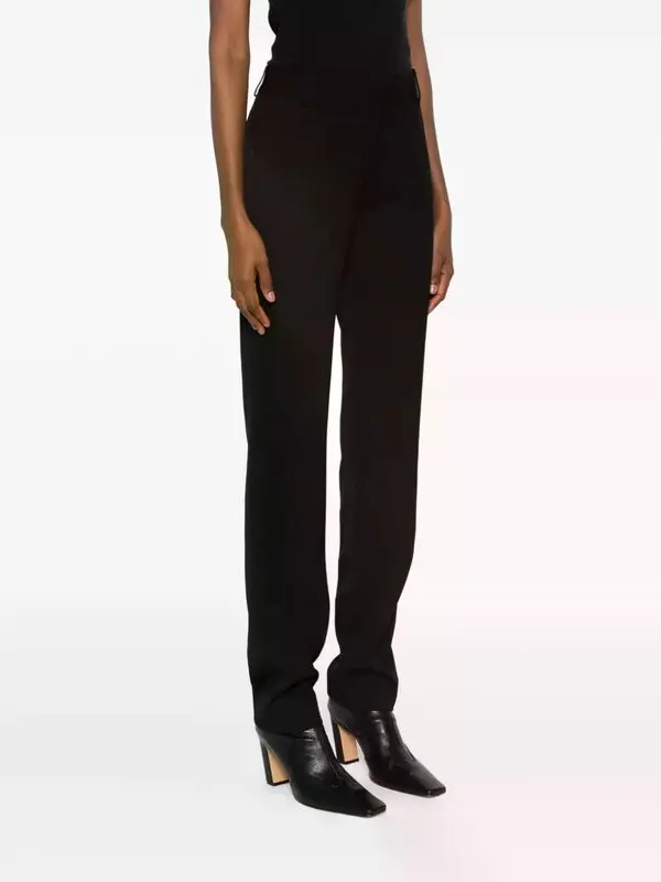 TOTEME Low-waist Slim Trousers - Black