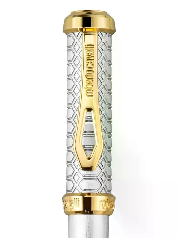 Roberto Cavalli Two-tone Engraved Pen