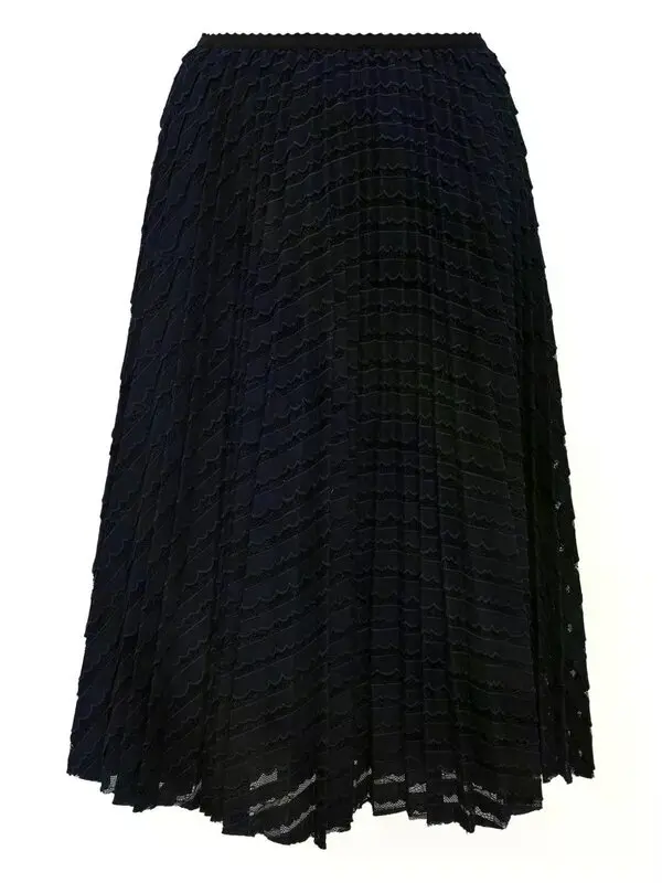 N°21 Pleated A-line Midi Skirt