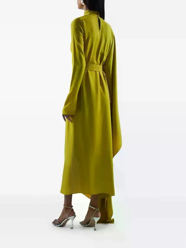 TALLER MARMO Tanning Belted Kaftan Midi Dress