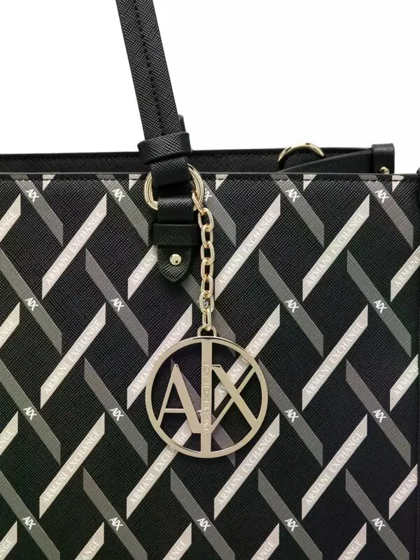 Armani Exchange Logo-charm Tote Bag