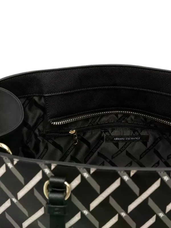 Armani Exchange Logo-charm Tote Bag