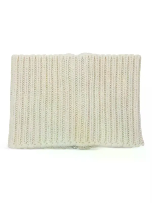 SA SU PHI Ribbed Zip-fastening Scarf - Neutrals