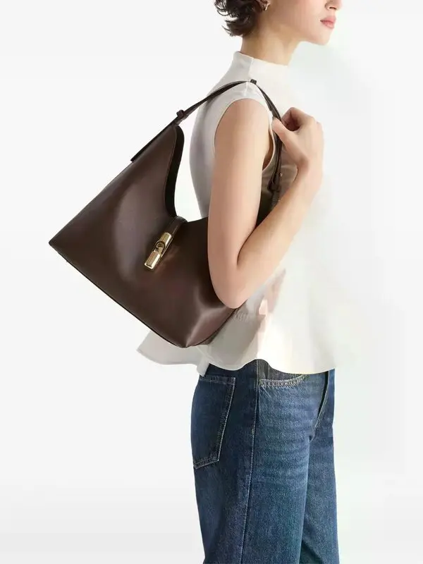 Furla Logo-detail Leather Shoulder Bag