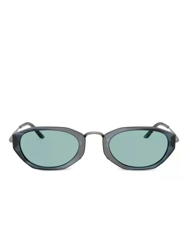 Giorgio Armani Geometric Frame Sunglasses - Grey
